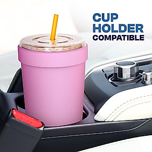 Frostbuddy Togo Buddy | To Go Buddy - 30 oz Stainless Steel Vacuum Insulated Tumbler Cup - thermal cups for hot and cold drinks - stainless steel Tumbler Dunkin Cup (Berry)