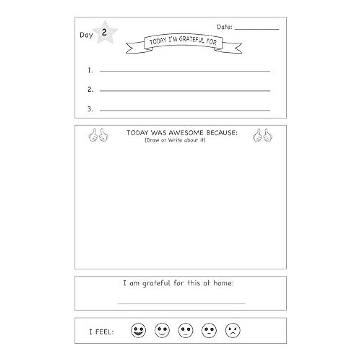 Gratitude Journal for Kids: A 90 Day gratitude journal with daily writing prompts to help kids practice gratitude and mindfulness in under 3 to 5 minutes a day