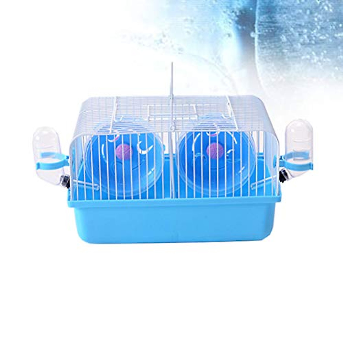 ULTECHNOVO Delicate Hamster Dating cage Two Mice Fighting Isolation Cage for Pet Blue Small Animal Den