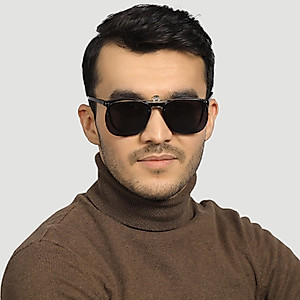 TERAISE Clip On Sunglasses Flip up HD Polarized Unisex for Outdoor/Driving UV400