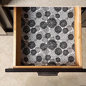 DII Fridge & Shelf Liner Collection Non-Adhesive, Cut to fit, Machine Washable, 12x20, Black Dahlia, 2 Piece