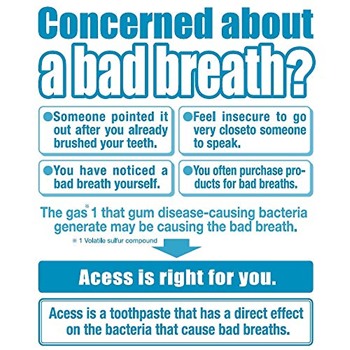 Acess Toothpaste for Oral Care, Herbal Toothpaste For Healthy Teeth and Gums, Pack of 1, 4.2 Ounce, Made in Japan