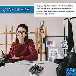 BM Premium Pack of 2 ENEL20, EN-EL20a Batteries and USB Dual Battery Charger for Nikon Coolpix P950, P1000, DL24-500, Coolpix A, 1 AW1, 1 J1, 1 J2, 1 J3, 1 S1, 1 V3 Digital Camera