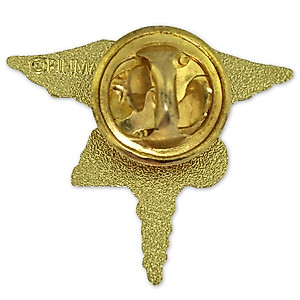 PinMart's Caduceus Nursing Enamel Lapel Pin - Ideal CNA or Medical Assistant Badge - Patient Care Technician Accessories for Lanyards and Nursing Scrubs or CNA Graduation Gifts and Pinning Ceremonies