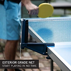 STIGA XTR Professional Outdoor Table Tennis Tables – All Weather Aluminum Waterproof Outdoor or Indoor Design with Net & Post - 10 Minute Easy Assembly Ping Pong Table with Compact Storage