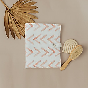 Sunshine and Poppy Vegan Leather Baby Changing Mat - Diaper Changing Mat, Wipeable Changing Pad, Travel Friendly, Portable, Foldable Changing Pad for Babies or Toddlers