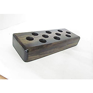 Bowl banger stand holder organization, 10mm 14mm 18mm bubble cap tray, pipe slide storage, wood display, Banger Bud