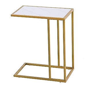 KARFER White Marble Series C Table Side Table Lazy Table [30x48x61cm]