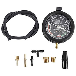 KUNTEC Car Fuel Pump and Vacuum Pressure Gauge Leak Kit Carburetor Pressure Diagnostics