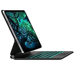 typecase Edge Keyboard Case for iPad Air 11-inch (2024 M2) & iPad Pro 11 inch (4th/3rd/2nd/1st Gen),Magic Keyboard for Air 5th/4th Gen,Multi-Touch Trackpad, 11 Colors Backlight,Spack Grey