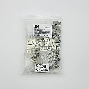 LIKERAINY Heavy Duty Large Metal Flush Mount Brackets Sectional Interlocking Connector for Sofa Furniture Photo Frame Mirror Panel Connecting Concealed Hanger Z Clips 20 Pairs