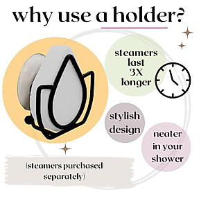 Bundle of 6 Relaxing Scented Shower Steamers with Holder - Aromatherapy Bombs - Birthday Gift Set - Selfcare for Women, Mom, Girlfriend, Best Friend Who Has Everything