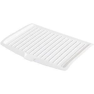 COELO Kitchen Utility Draining Board｜Light Weight, Space Efficient, Dishwashing Water Drainer, Drying Dish Rack Tray for Sink Kitchen Essential Accessory(White)