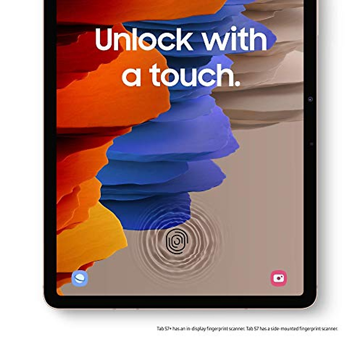 SAMSUNG Galaxy Tab S7+ Wi-Fi, Mystic Black - 128GB (SM-T970NZKAXAR) (Renewed)