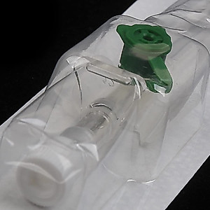 Caphstion 20G 10pcs IV Cannula with Wings Injection Port Catheter Needles for Animals