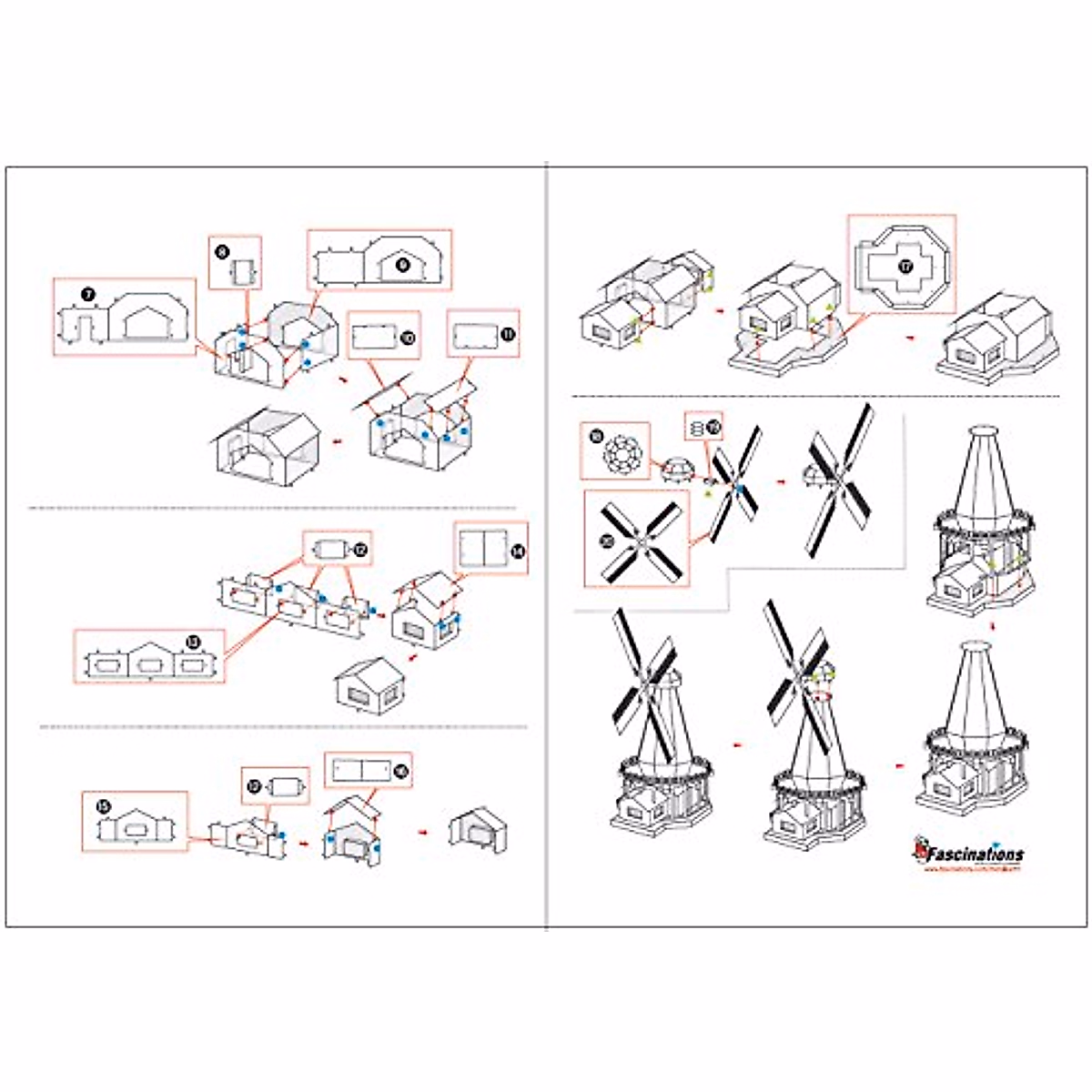 Metal Earth Windmill 3D Metal Model Kit Fascinations