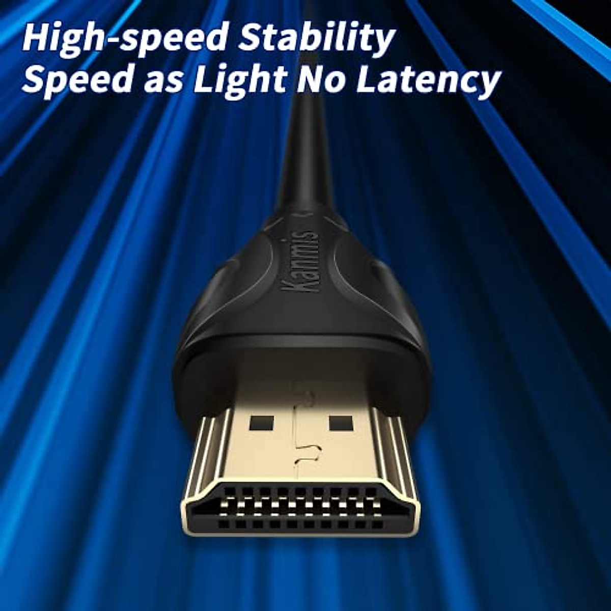 4K HDMI Cable 25ft, High Speed Hdmi Cables (HDMI2.0,18Gbps, 1080P)- Ethernet Audio Return Video 4K HDMI Cable, Ultra High Speed Gold Plated Connectors, Compatible with Playstation Arc PS3 PS4 PC HDTV