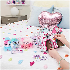 Present Pets Minis, Fluffy BFFs 3-Pack of 3-inch Plush Toys, Kids Toys for Girls Aged 5 and up