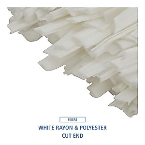 Boardwalk Cut-End Wet Mop Head, Rayon, No. 24, White, 12/Carton
