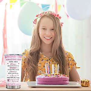 ZANIION 10 Year Old Girl Birthday Gifts Tumbler 1PC, Birthday Gifts for 10 Year Old Girl, Best 10 Year Old Girl Gift Ideas, Happy 10th Birthday Girl, 10th Birthday Decoration Coffee Cup 20oz