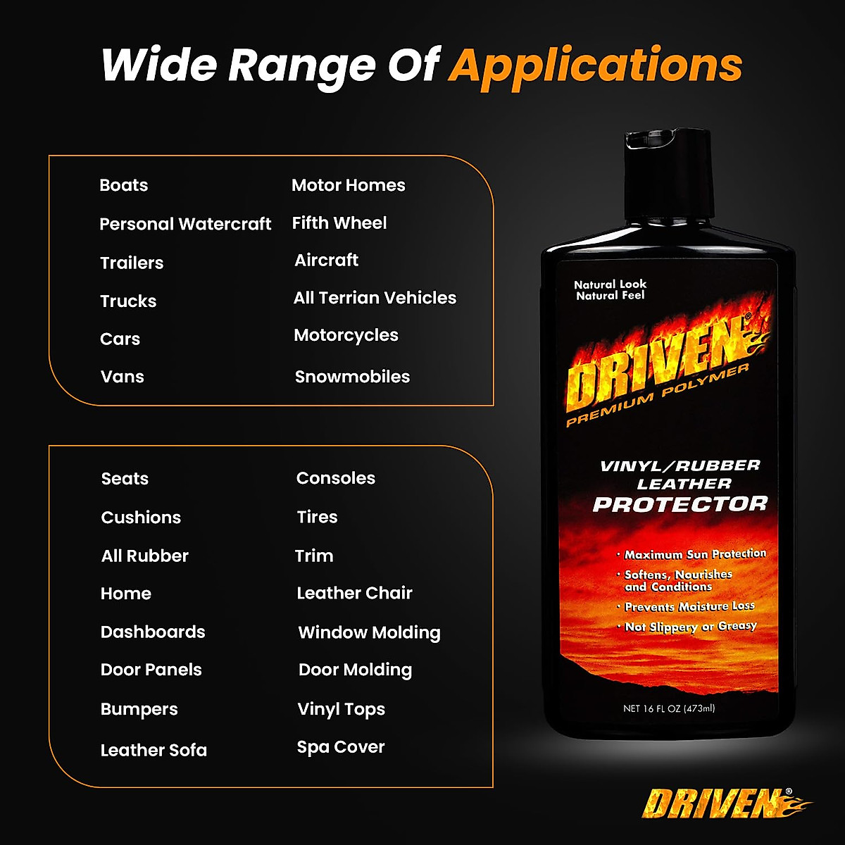 DRIVEN Vinyl/Rubber/Leather Protector