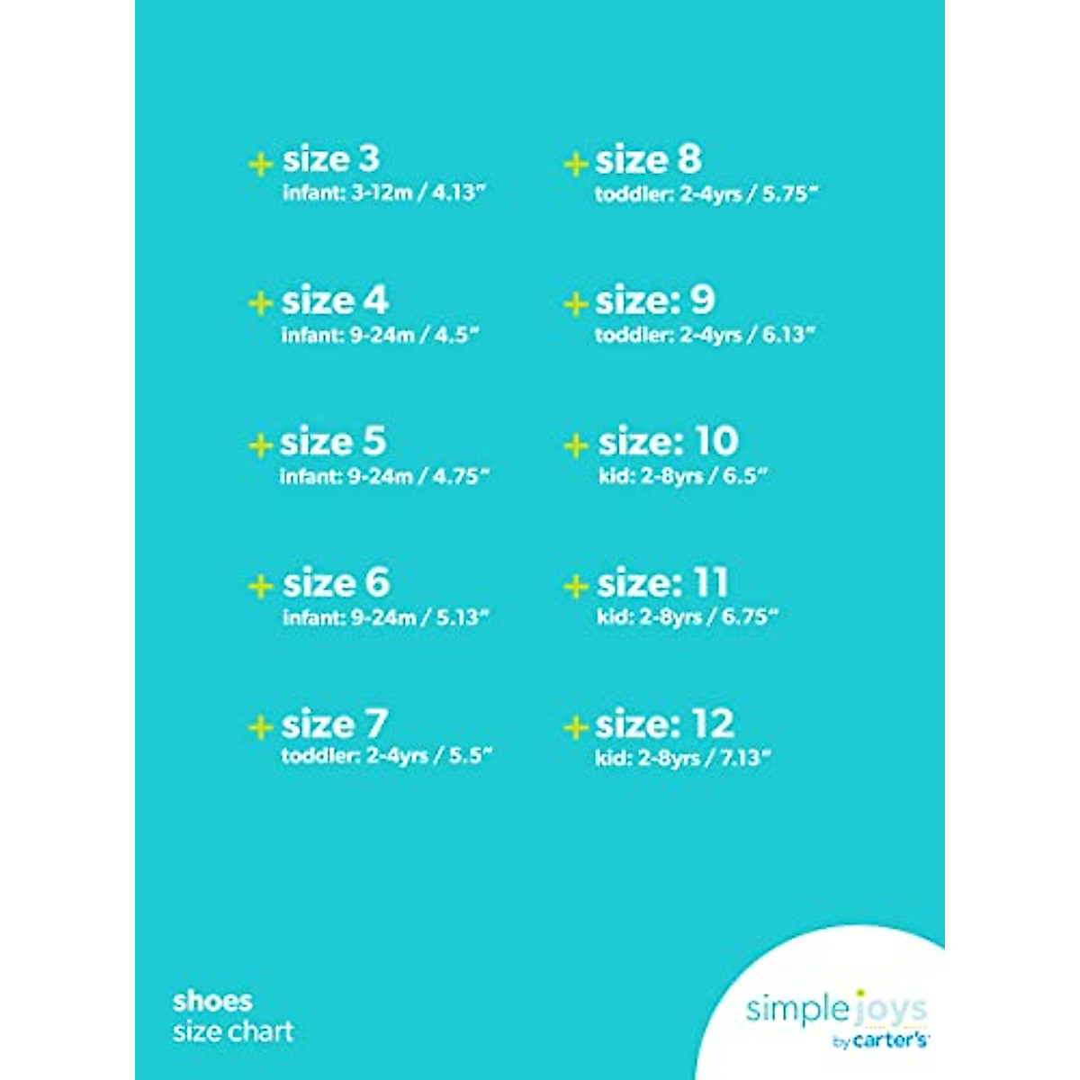 Simple Joys by Carter's Baby Girls Frankie Sandal, White, 4 Infant