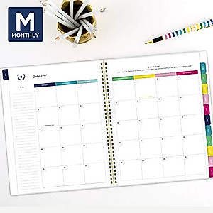 Academic Planner 2021-2022, Simplified by Emily Ley for AT-A-GLANCE Weekly & Monthly Planner, 8-1/2" x 11", Large, for School, Teacher, Student, Pink Gingham (EL62-905A)