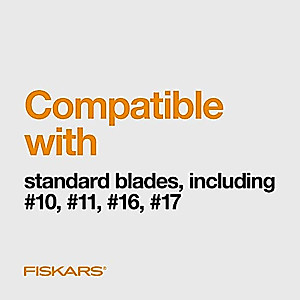 Fiskars Heavy Duty Die Cast, Exacto, 8 Inch, Precision Knife for Crafts, Multi Use Blade with Protective Cover, Steel