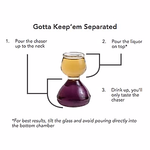 QUAFFER 2 Personalized Shot Glass Custom Text - Laser Etched Double Bubble Layered Shot Glasses – Customized Chaser Shot Glass Jigger – Great Barware Gift (1.25oz Top, 2.25oz Bottom)