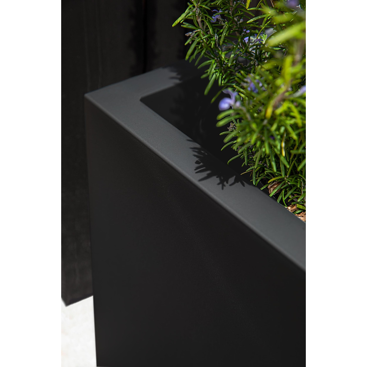 Veradek Block Series Cube Plastic Planter - Large Square Planter for Indoor or Outdoor Patio/Garden | Durable All-Weather Use with Drainage Holes | Modern Décor for Tall Plants, Trees, Flowers