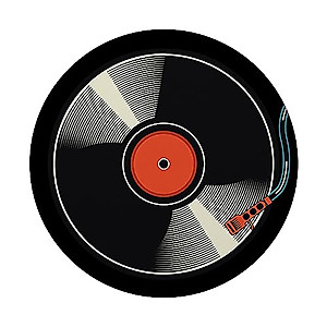 Vitage Retro Vinyl Record Music Disc Novelty Graphic Designs PopSockets Standard PopGrip