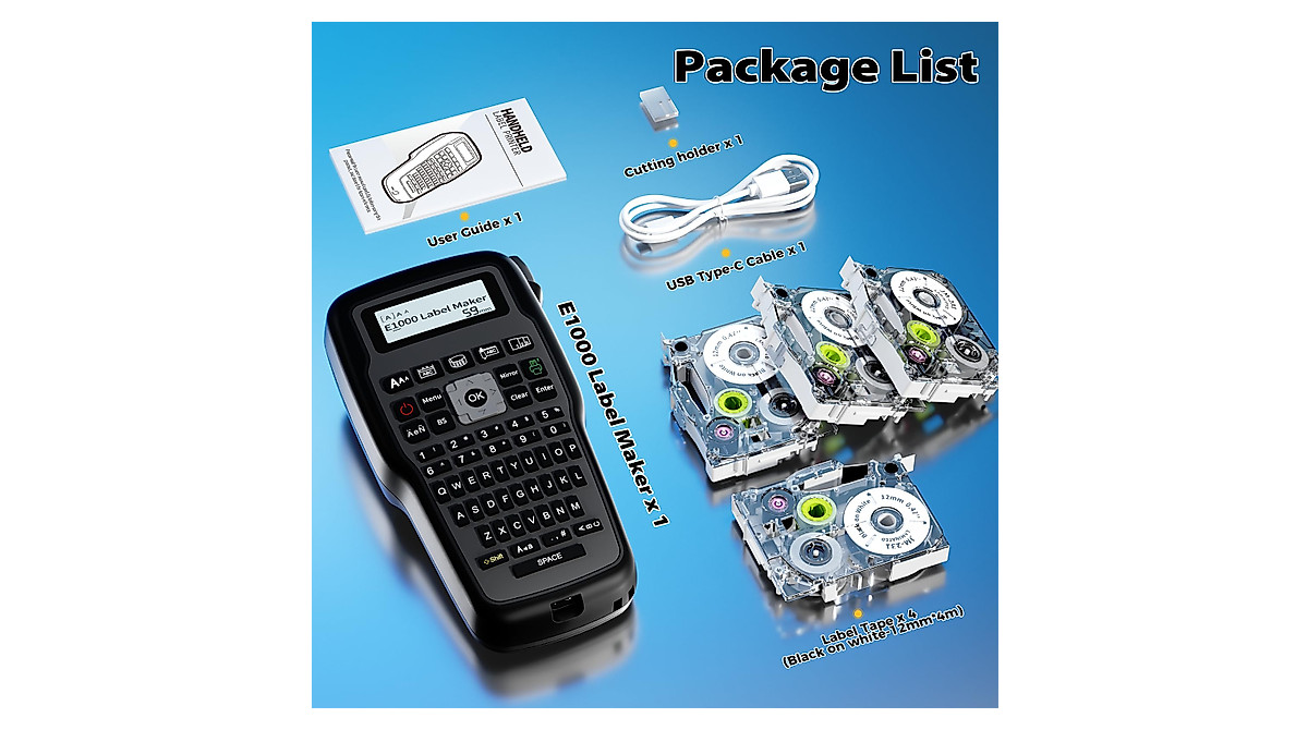 E1000 Pro Handheld Label Maker - Efficient & Portable