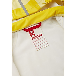 Reima Vesi Kids Waterproof Hooded Rain Jacket Lightweight Windproof Outdoor Coat for Kids, Greyish Green, 3T