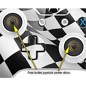 WraptorSkinz Decal Vinyl Skin Wrap compatible with XBOX One S/X Controller - Checkered Racing Flag (CONTROLLER NOT INCLUDED)