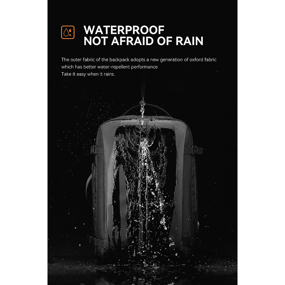 Laptop Backpack, 15.6" Work Backpack Travel Backpack Waterproof with USB Charging Port, 15.6" Laptop Business Backpack, 25L Men's Women's Travel Gift, Black