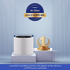 4-Pack Mini Max Replacement Filter Compatible with Blueair Blue Pure Mini Max Air Purifier, FMINI Replacement Filter for Mini Max Blue Pure Air Purifier, Premium H13 HEPA Particle + Carbon Filter