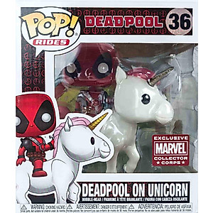 NEW! FUNKO POP! RIDES #36 Excusive Marvel Collectors Corps Deadpool On Unicorn