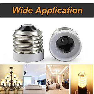 TWDRTDD FINELED 3PACK E26 E27 to E17 Socket Adapter,Medium Screw to Intermediate base E17 Light Bulb Socket Adapter Converter Reducer (3PACK)