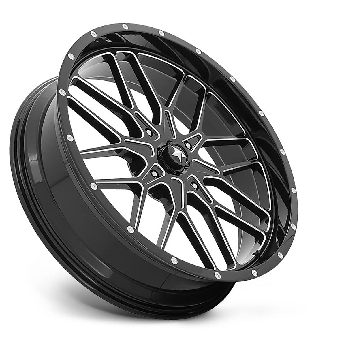 MSA Offroad Wheels MA45 22X7 4X156 G-BLK MILL 00MM - M45-022756M
