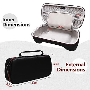 LTGEM Hard Case for NexiGo Gripcon Controller(Inside: 10.8"x4.1"x3.2") - Travel Protective Carrying Storage Bag