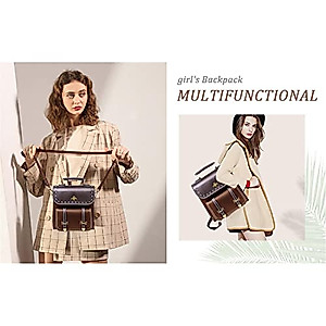 Honnesserry Bee Series Purse Convertible Backpack Tote for Women Small Backpack Faux Leather Ladies Shoulder Bag