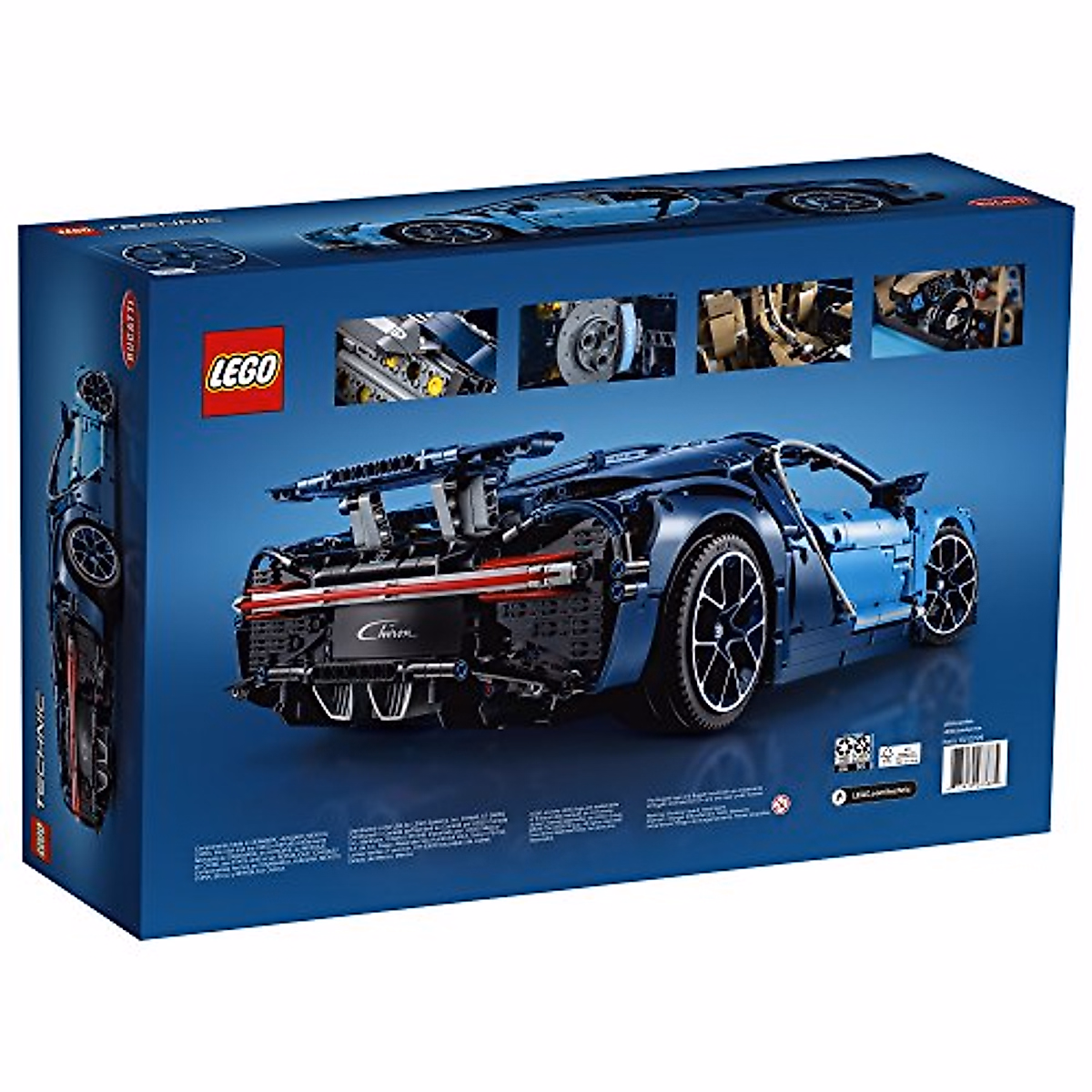 LEGO Technic Bugatti Chiron 42083 Race Car Building Kit and Engineering Toy, Adult Collectible Sports Car with Scale Model Engine (3599 Pieces)