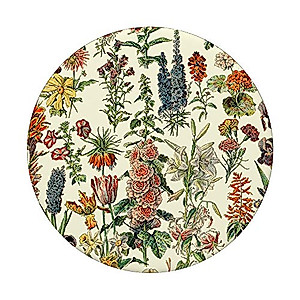 Cute Flowers Vintage Botanical Floral Illustration PopSockets PopGrip: Swappable Grip for Phones & Tablets