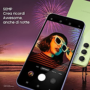 SAMSUNG Galaxy A54 5G SM-A546B/DS Dual Hybrid SIM Exyonos 1380 Android Smartphone, 6.4 Inch Dynamic AMOLED Display, 5000 mAh Battery, 256GB/8 GB EU/UK Model International Version (Black)