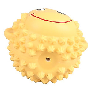 JOROBURO Pet Chewing Ball, Bite Resistant Teeth Cleaning Interactive Animal Shape Cat Dog Chew Toy, Latex Dog Chewing Enrichment Toys Puppy Teething Chew Toy for Dogs