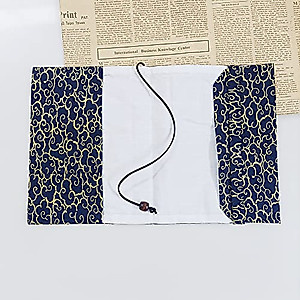 PUPUZAO A5 Book Cover ( Golden Cloud in Dark ) Hard Book Sleeve Cover for Paperback,Journal,Diary,Novel,Washable Fabric,Fits Thickness Adjustable