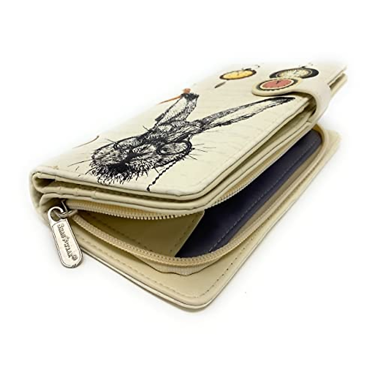 Shag Wear Pocket Watch Rabbit Wallet for Women Beige