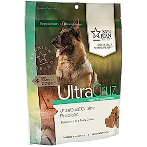 UltraCruz Canine Probiotic Supplement for Dogs, 120 Tasty Chews