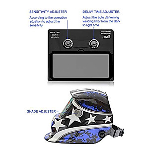 Full Face Welding Mask Auto Darkening Welding Helmet Head Protection for Tig Mig Arc Weld Grinding