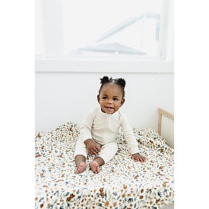 Mebie Baby Muslin Quilt, Harvest Floral, 100% Muslin Cotton Baby Blankets for Girls and Boys, Muslin Baby Blanket for Newborns, Babies, Toddler, Soft Muslin Swaddle Blankets, 47"x47"